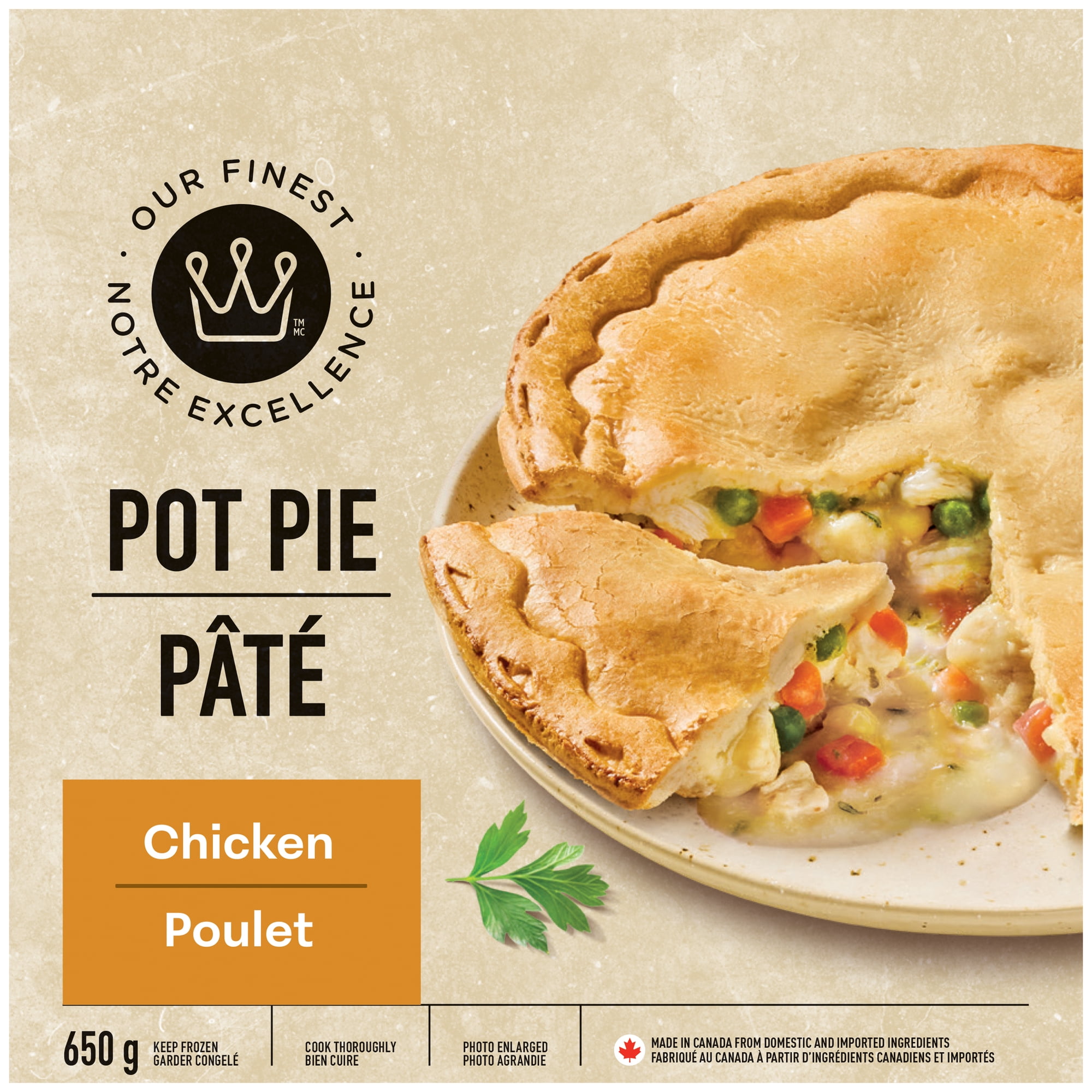 Click here for Our Finest Chicken Pot Pie 650g prices