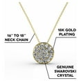 Cate & Chloe Nelly 18k Yellow Gold Plated Necklace with Swarovski ...