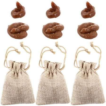YDHely 3 Bag of 6pcs Fake Poop Realistic Fake Turd Novelty Floating ...