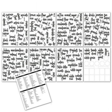 Talented Kitchen Set of 138 Household & Storage Organization Labels ...