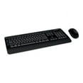 Microsoft COMBO Wireless Desktop 3050 Keyboard and Mouse Set with Built-in Wrist Support ...