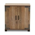 Baxton Studio Cyrille Modern and Contemporary Farmhouse Rustic Finished ...