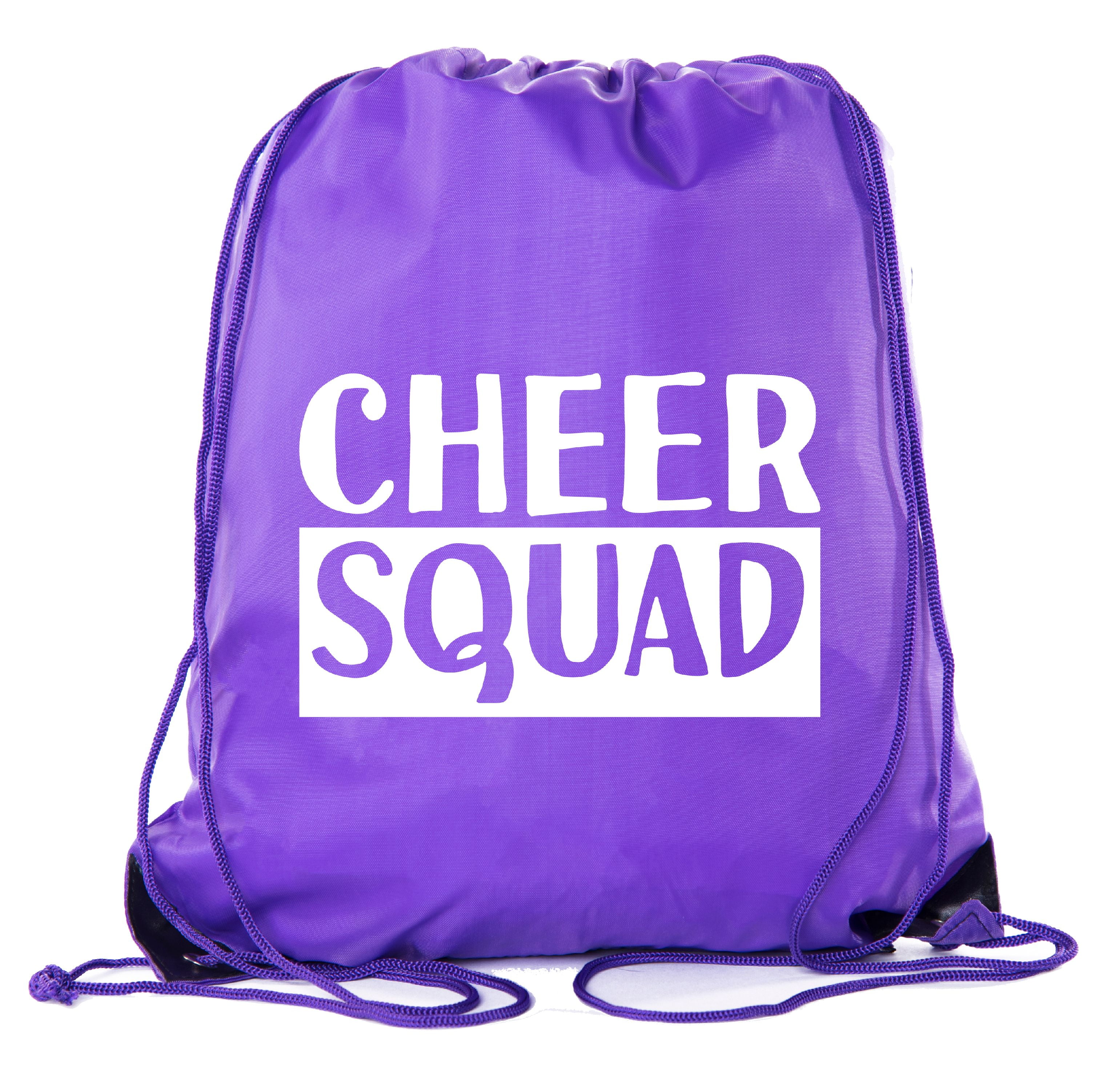 Cheer Bags, Pom Pom and Cheerleader drawstring Backpacks, Cheerleader ...