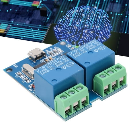 ANGGREK 2-Channel USB Relay Module,USB Smart Control Switch Module,USB ...