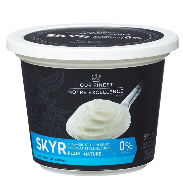 Our FinestTM 0% M.F. Skyr Plain Yogurt, 500 g - Walmart.ca