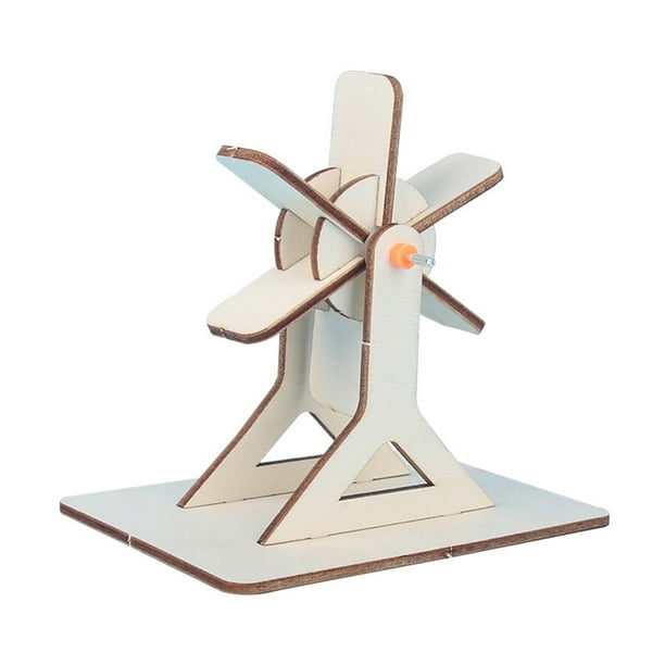 Wooden Small Invention Water Wheel Model Toy Diy Science Craft For Kids ...