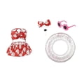 Bikini Porch Goose Outfit Set for 23" Statue, Summer Costume with Bow ...