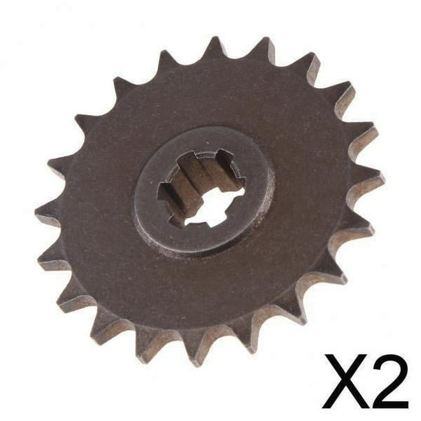 Piñón delantero de 2x20T para minimoto de cross de 49 cc 2 piezas ...