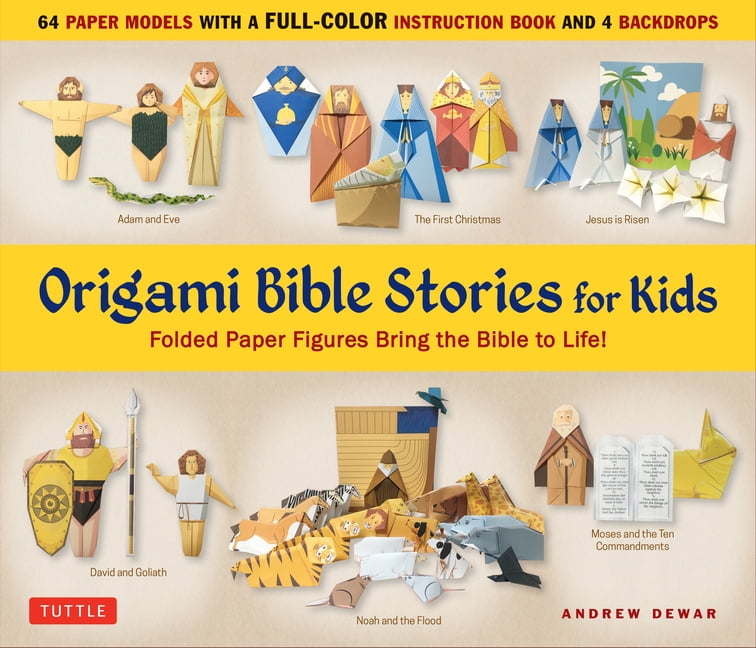 Origami Bible Stories for Kids Kit: Fold Paper Figures and Stories ...