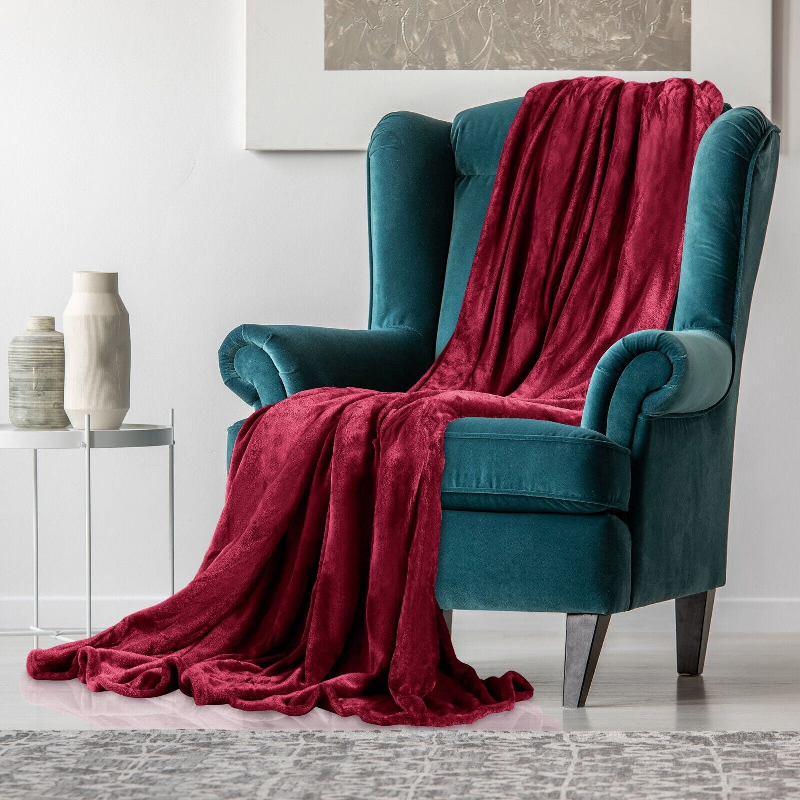 Super Soft Ultra Comfort Plush Microfiber Throw Blanket for Couch Home ...