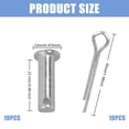 10Pcs Multipurpose Single Hole Clevis Pin Stainless Steel Link Hinge ...