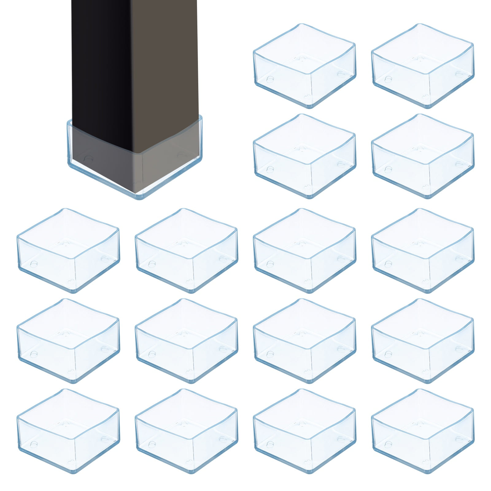 Click here for Uxcell 16pcs Chair Leg Floor Protectors  2.4 X 2.4... prices