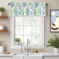 Curtain Valance for Windows, Summer Seaside Abstract Coral Kitchen ...
