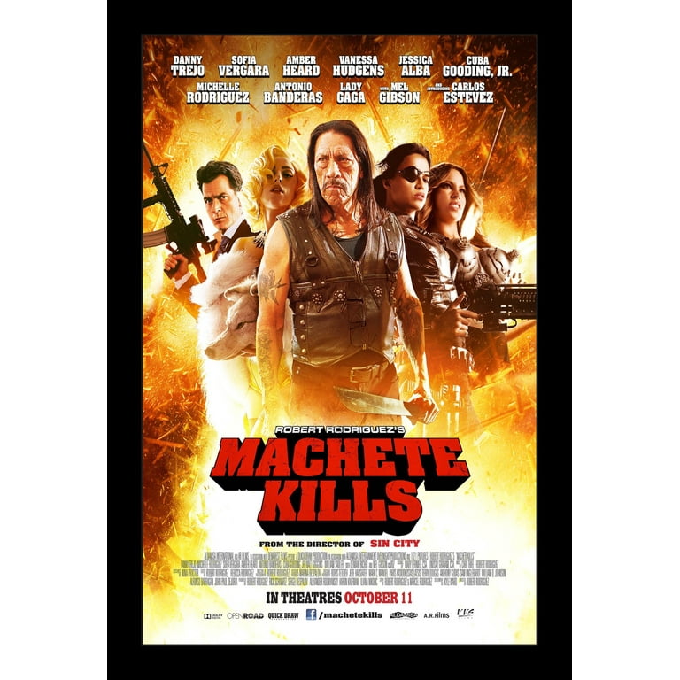 Machete Movie Poster Michelle Rodriguez Autographed Machete Kills