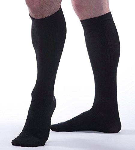 Allegro Men’s 8-15 mmHg Essential 122 Ribbed Compression Support Socks ...