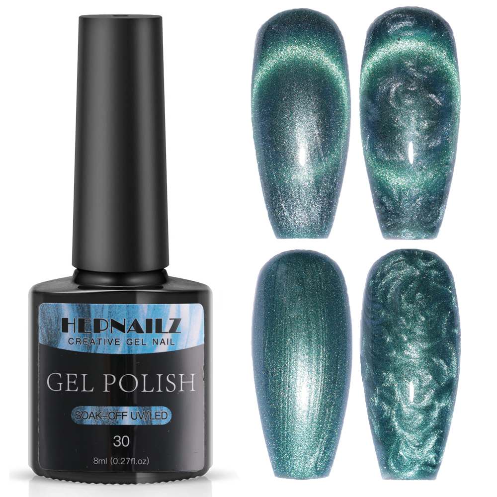 Hepnailz Shell Magnetic Gel Polish Pearl Gel Nail Polish Glitter Shell ...