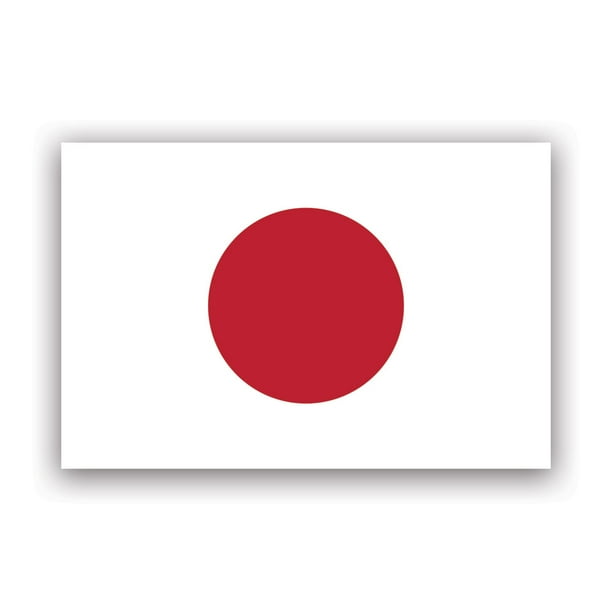 Japanese Flag Sticker Decal - Self Adhesive Vinyl - Weatherproof - Made ...