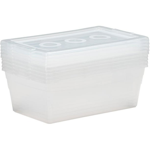 5 Pack 6.1L Clear Omni Storage Boxes - Walmart.ca