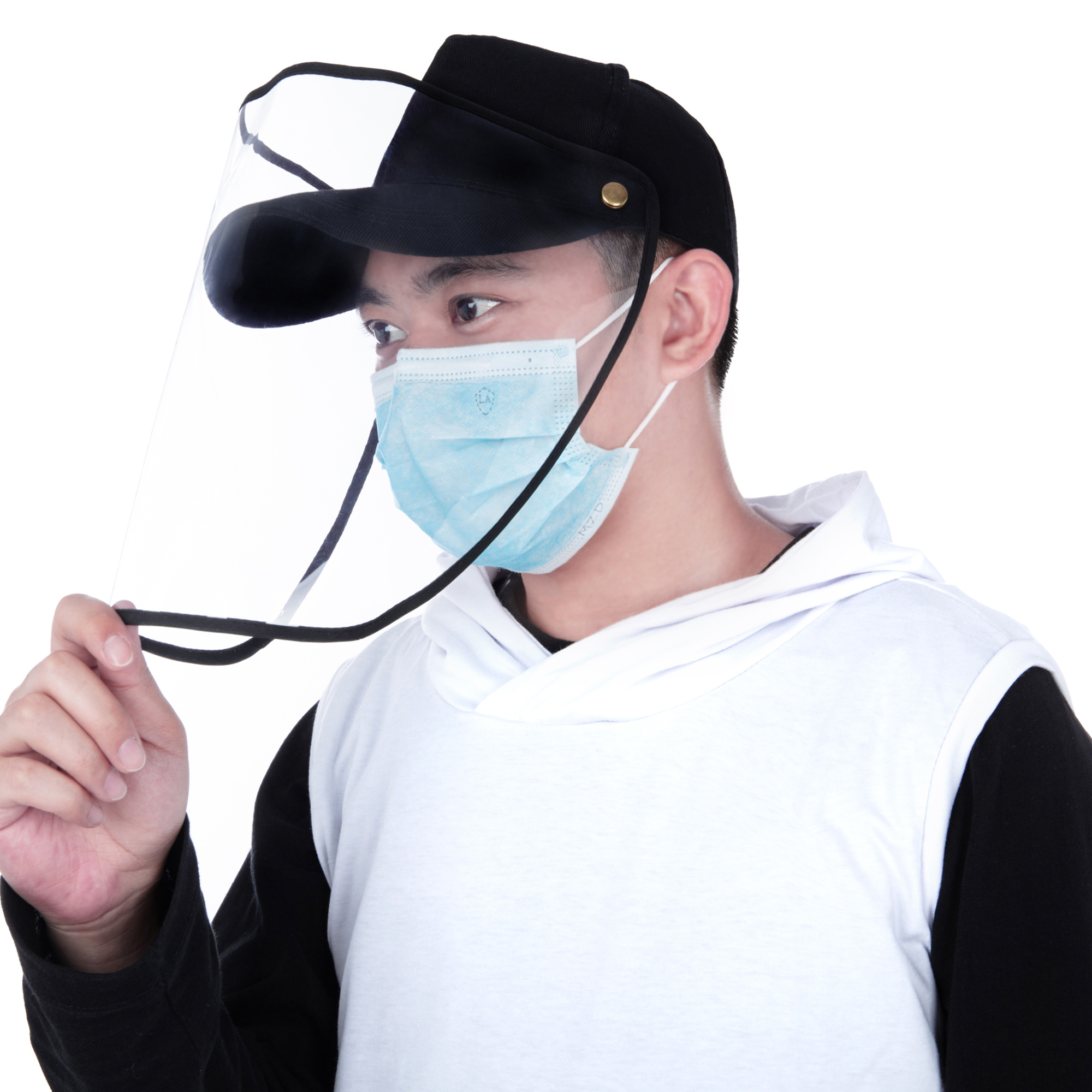 Face Mask Transparent Plastic Protective Facial Mask Face Shield with ...