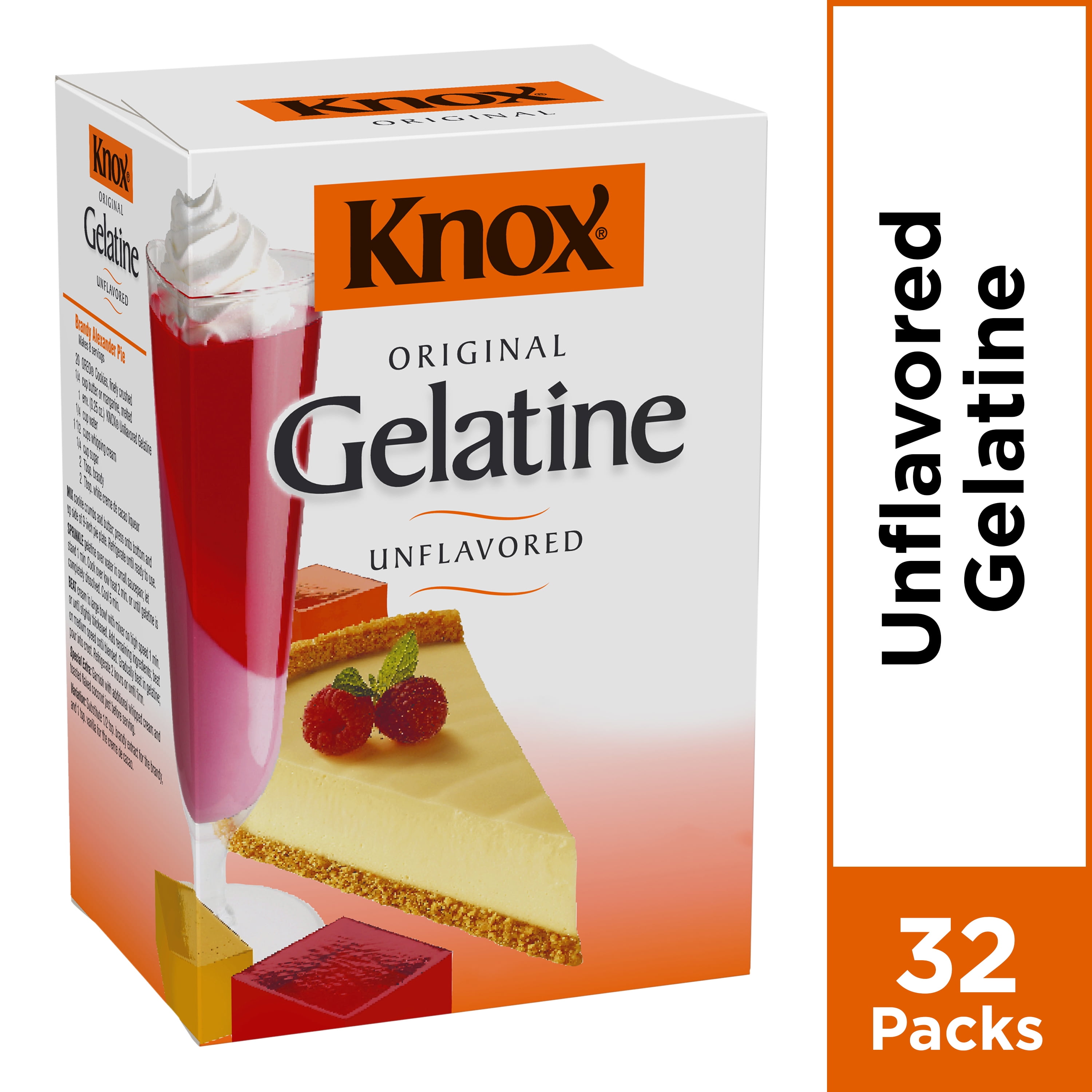 Knox Unflavored Gelatin 32 Ct Envelopes 8 0 Oz Box Walmart Knox Unflavored Gelatin 32 Ct Envelopes 8 0 Oz Box Walmart