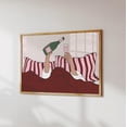 Affixzi Burgundy Print for Bedroom, Maroon Pink Above Bed Art, Trendy ...