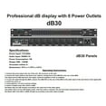 Technical Pro 1U Rack Mount dB Display with 8 Outlet Power Supply ...
