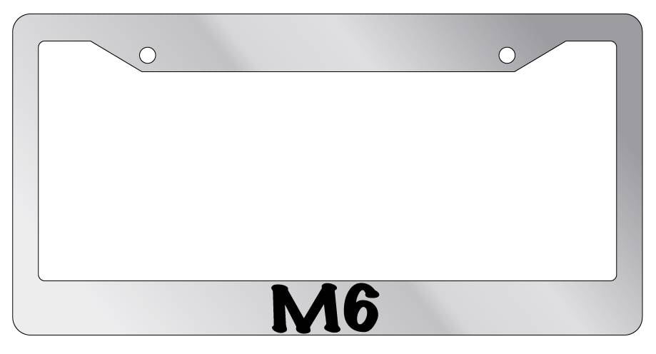 M6 Chrome Plastic License Plate Frame AMA - Walmart.com