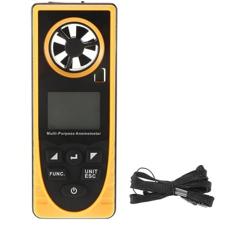 Anemometer, 8 In 1 Handheld Digital Anemometer With Lcd Display ...