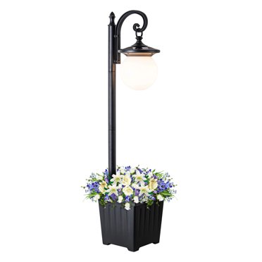 SunRay Cambrian Solar Light, Lamp Post/Planter, Outdoor, Wall Mount ...