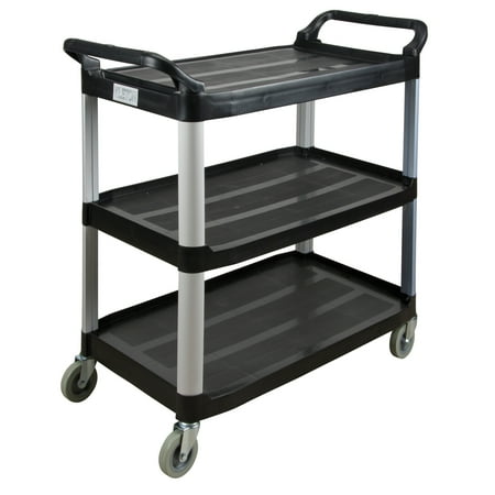 Utility Cart, 3 Tiers, 19-3/4" x 37-1/2" x 40-1/4", 250 lbs. Capacity ...