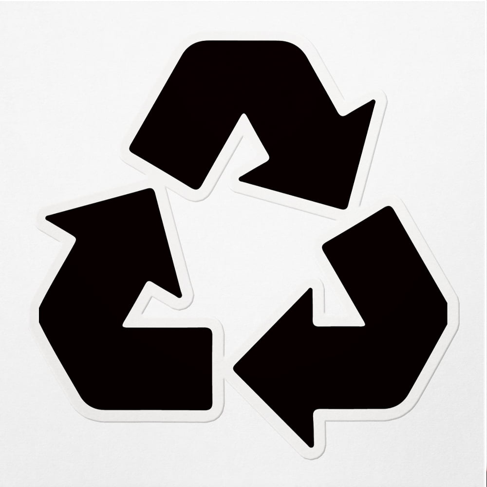 Vinyl Stickers Decals Of Recycle Silhouette - Waterproof - Apply On Any ...