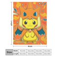 Anime Blanket Pokemon Throw Blankets Women's Warm Eevee Blanket Xmas ...