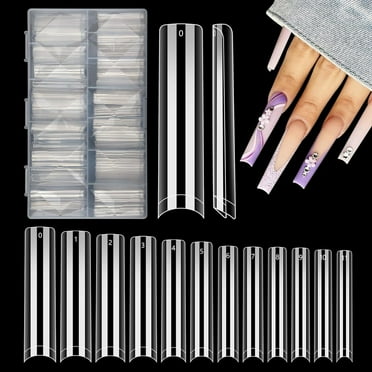 BeauFairy Nail Tips Set, 150 PCS Nail Tips Acrylic Nails, Full Cover ...