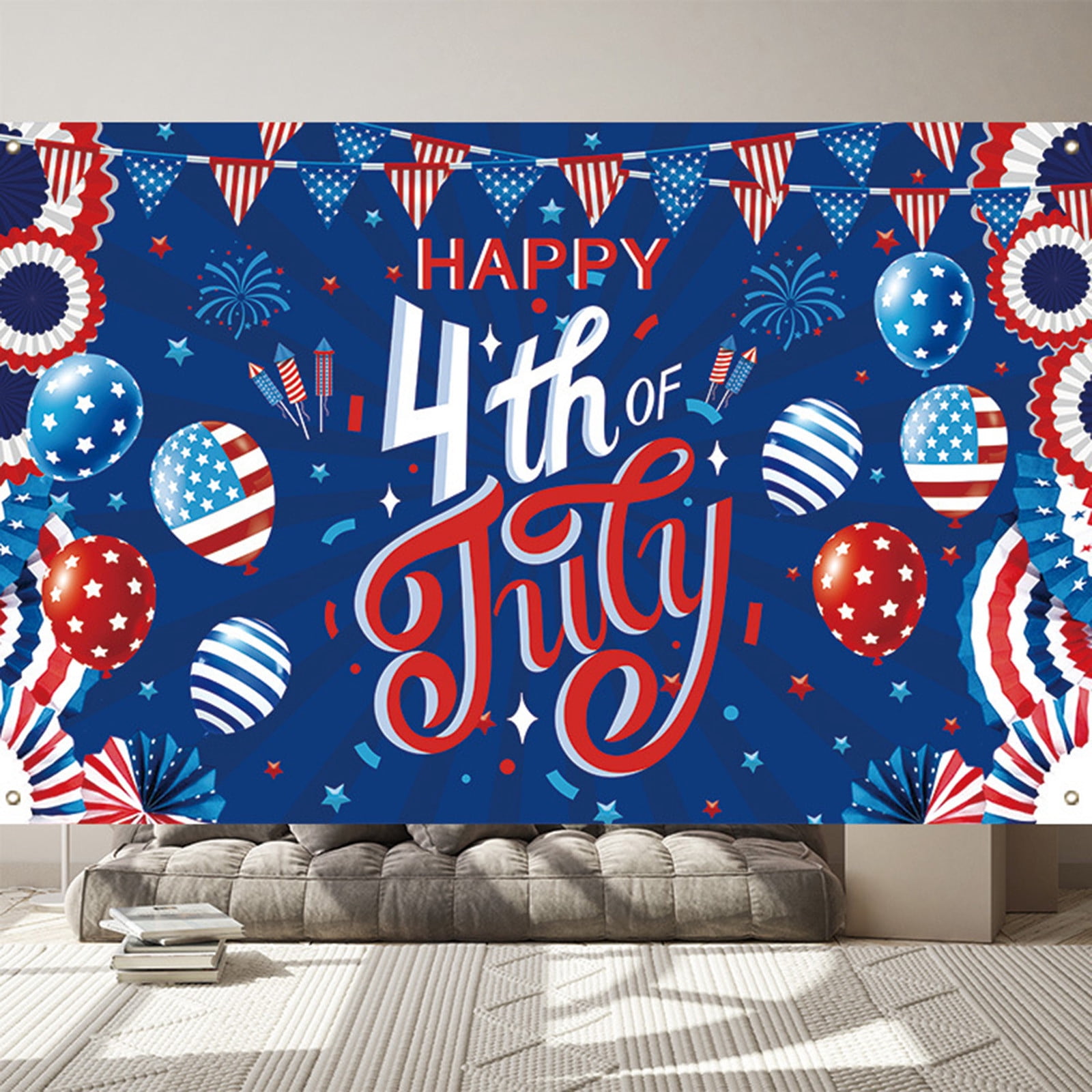 Banners de fondo para fiesta del Día de la Independencia Un telón de ...