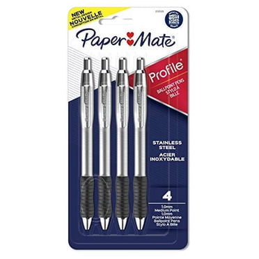 Paper Mate Ballpoint Pen, Profile Retractable Pen, Medium Point (1.0mm ...