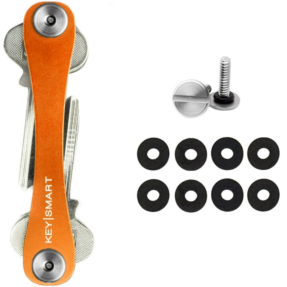 Keysmart Extended Key Holder w/ Expansion Pack (2-14 Keys) - Orange ...