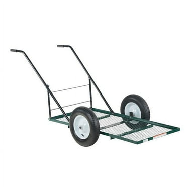 Precision 17-Cubic Foot Steel Trailing Dump Cart - Walmart.com