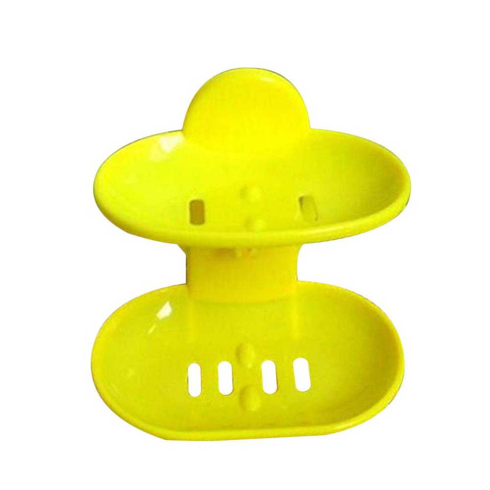TureClos Double Soap Dish Strong Suction Cup Soap Holder Bunk Water ...