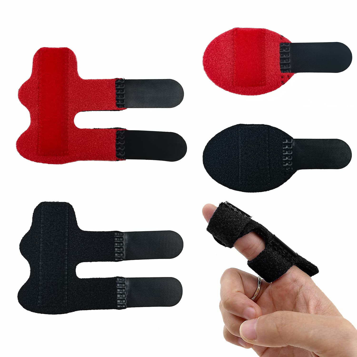 Trigger Finger Splints, 4 PCS Adjustable Fixing Sleeves Fractures ...