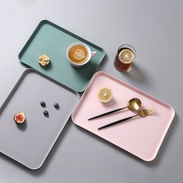 Cheers.US Rectangular Plastic Home Dinner Lap Serving Tea Coffee Tray ...