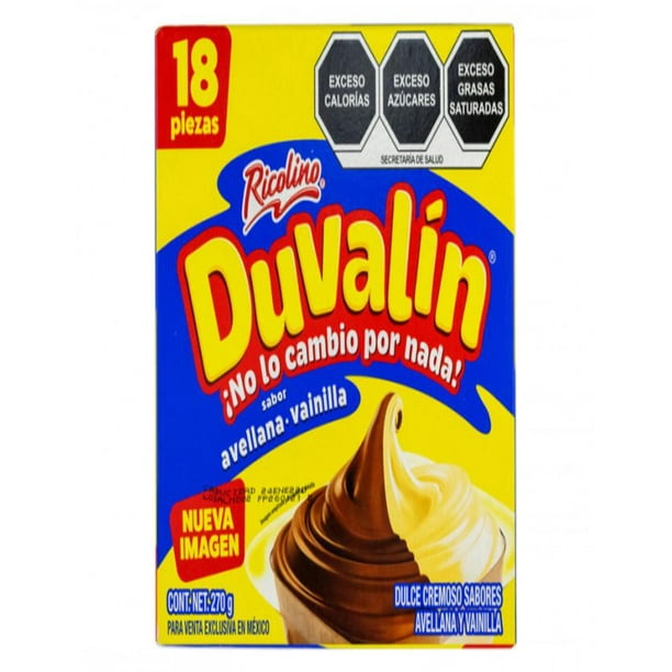 Pack de 24 Dulce Duvalin Avellana/Vainilla de 18PZA Duvalin Caja ...
