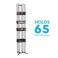 Atlantic Contemporary Onyx CD/DVD/Blu-Ray Media Storage Rack, 65-Disc ...