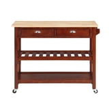 Convenience Concepts American Heritage 3 Tier Butcher Block Kitchen ...