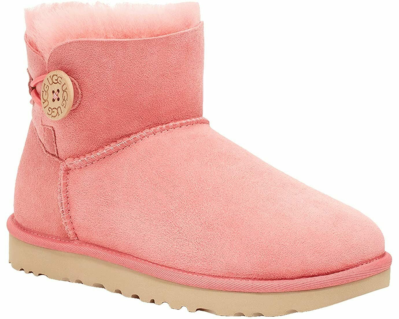 UGG Women's Mini Bailey Button II Sheepskin Boots 1016422 - Walmart.com