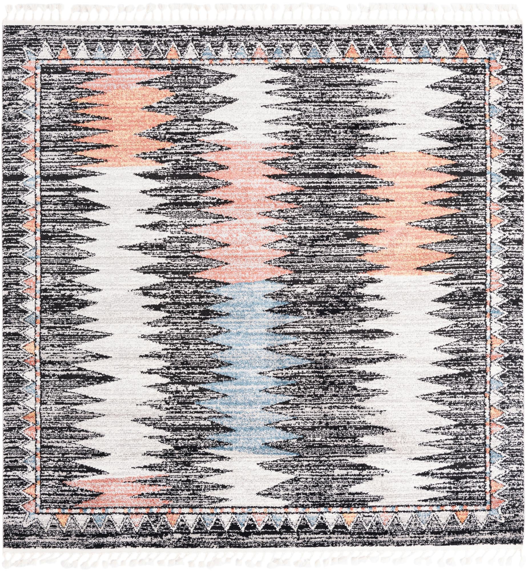 Rugs.com Aramis Collection Rug – 8 Ft Square Multi Medium Rug Perfect ...