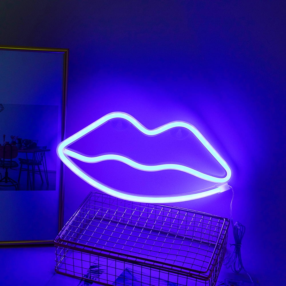 Neon Lips Backgrounds