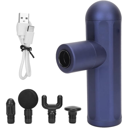 Muscle Massager, 4 Heads Handheld Massage Gun Electric Shoulder Neck ...