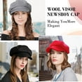 Walmart Women's Lined Beret Newsboy Hat with Brim, French Wool Cap for ...