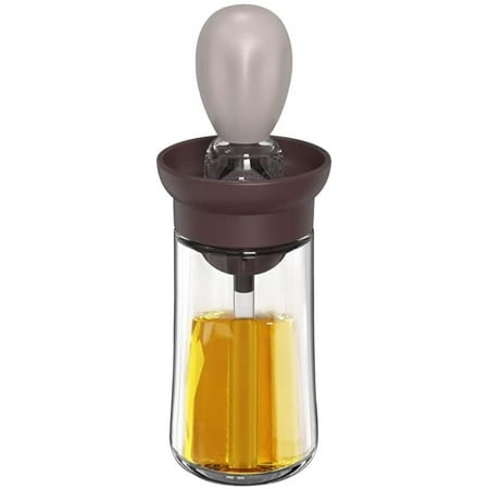 Oil Dispenser Bottle and Silicone Brush 2 in 1, Silicone Dropper ...
