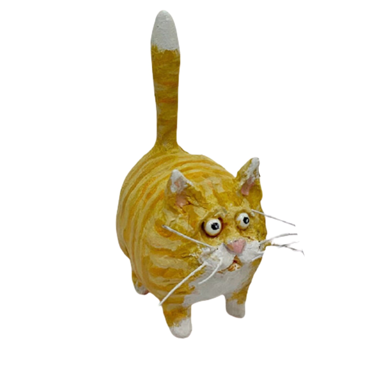 Art & Collectibles Orange Cat Miniature sculpture Art Objects Sculpture ...